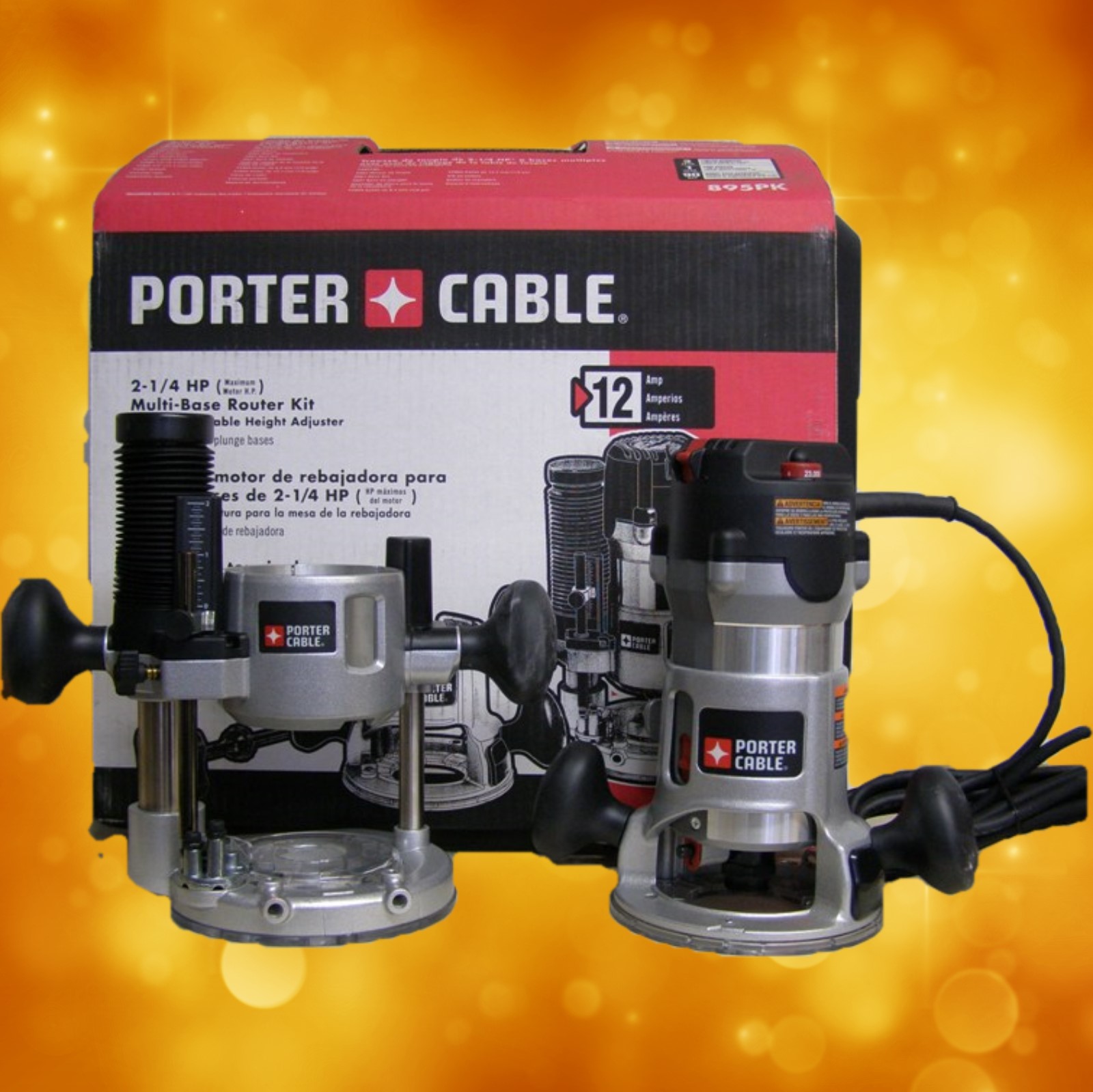 Porter Cable 895PK 2-1/4 HP Multi-Base Router - Mike's Tools Porter Cable 895PK 2-1/4 HP Multi-Base Router - Mike's Tools